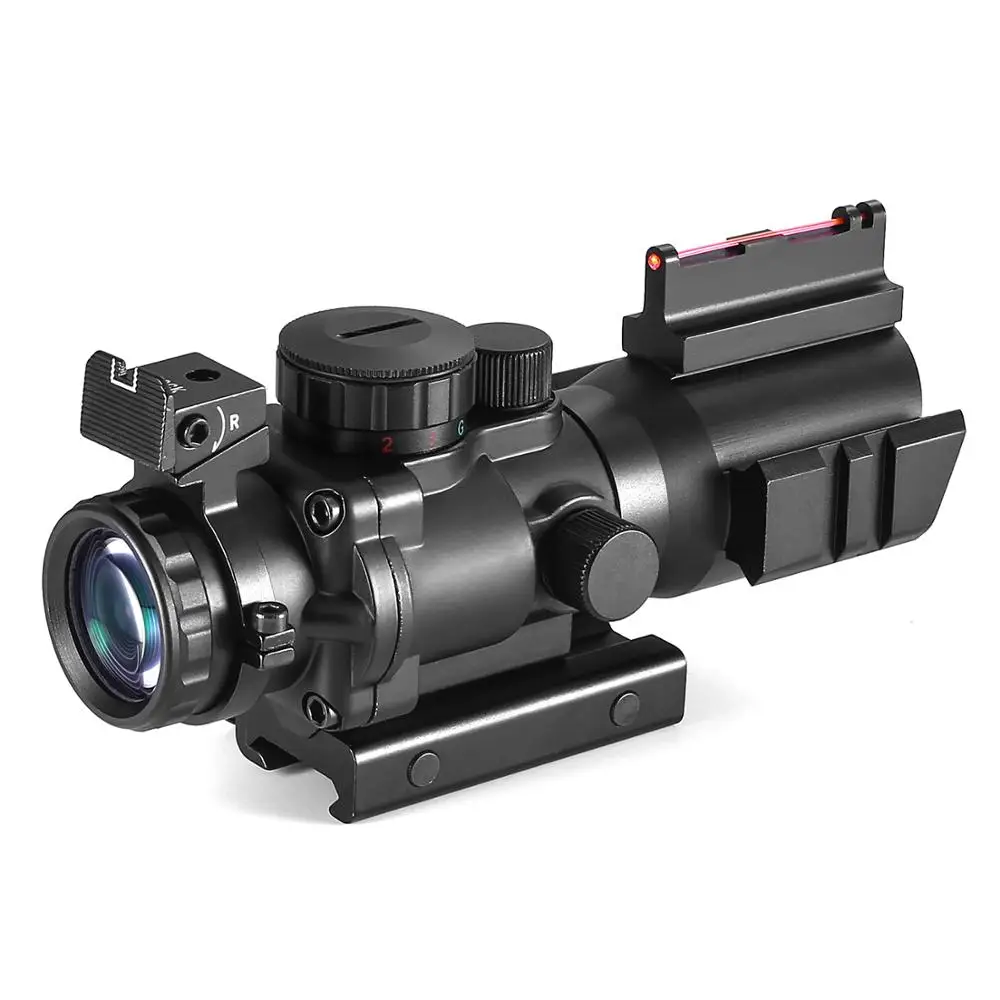 4x32 Sight Red Green Blue Split Plate Rifle Mirror 20 mm Dovetail ...