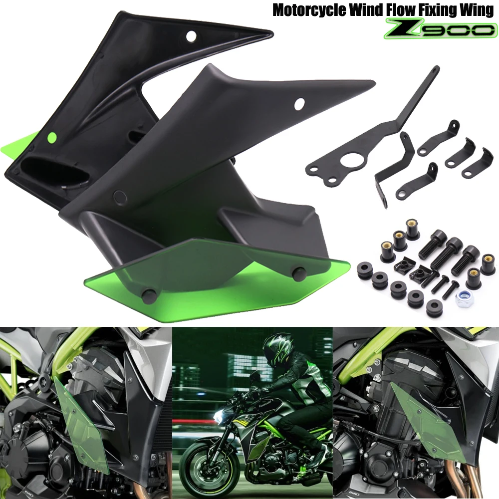Z900 2020 nova motocicleta peças lado downforce nu spoilers winglet asa ...