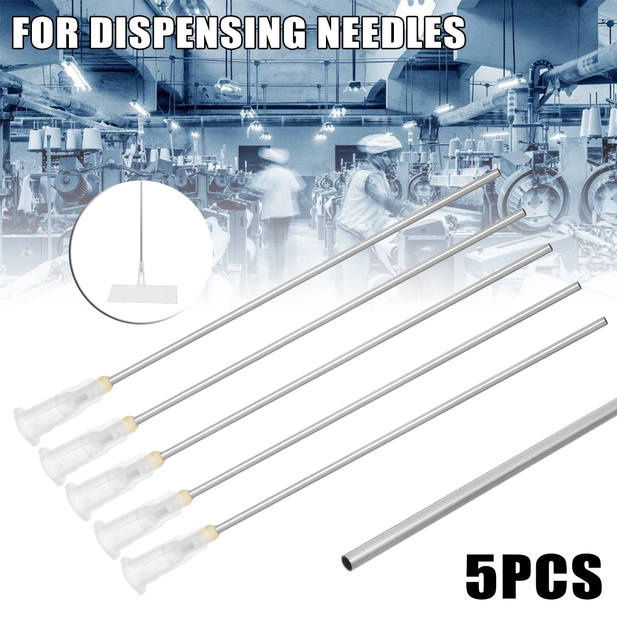 5pcs-100mm-Blunt-Dispensing-Needles-Plastic-Metal-Material-Syringe ...