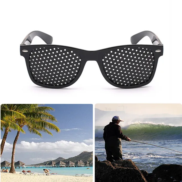 Pinhole Glasses Vision Improve 2 Pair Pinhole Glasses - Small Hole ...