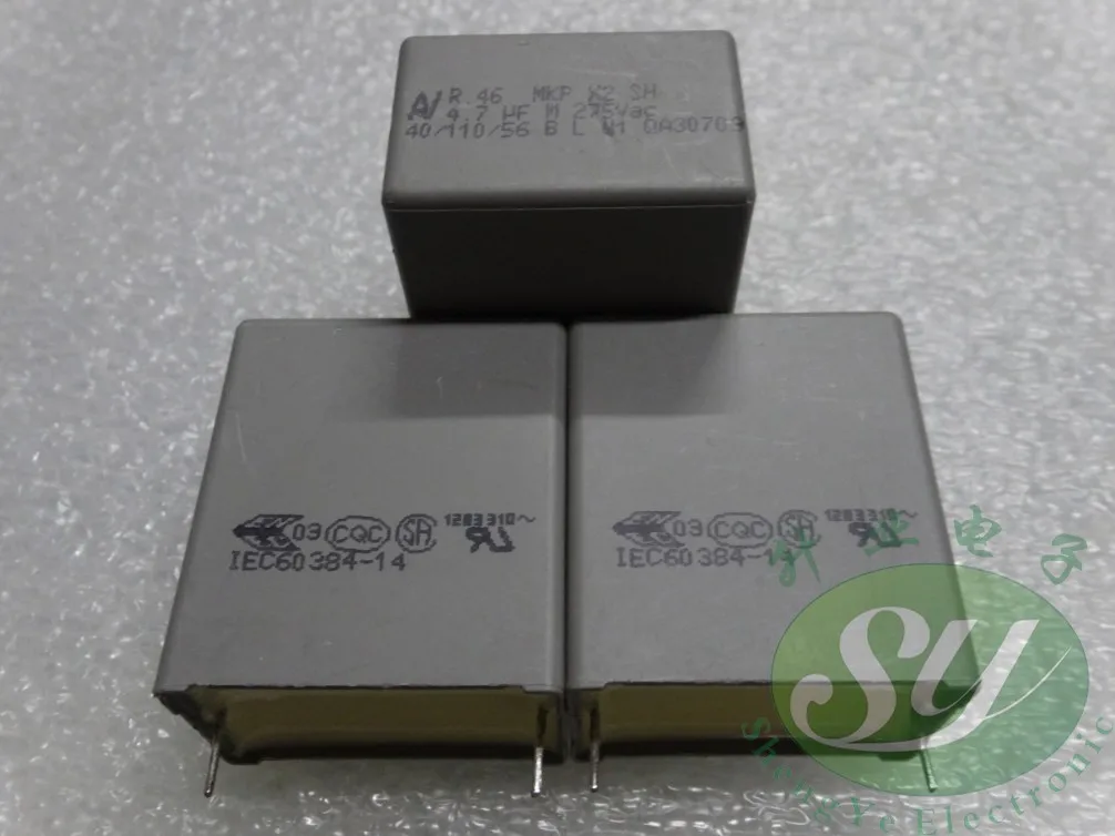 50pcs Italy AV R46 4.7uf/275VAC 4u7f 475 MKP film capacitors new free ...
