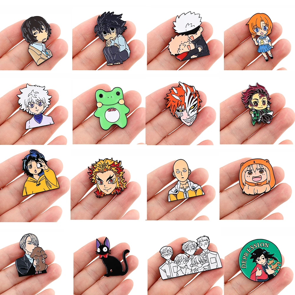 Badges With Anime Lapel Pins for Backpacks Brooch for Clothes Cute ...
