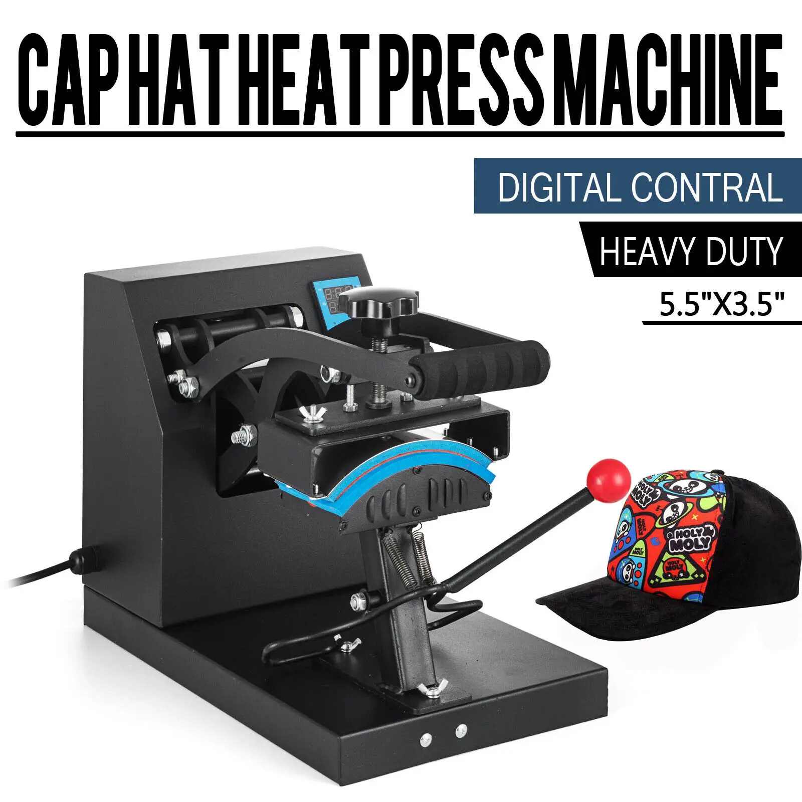 Hat-Cap-Heat-Press-110V-220V-Heat-Transfer-Stamping-for-DIY-Cap-Adver ...
