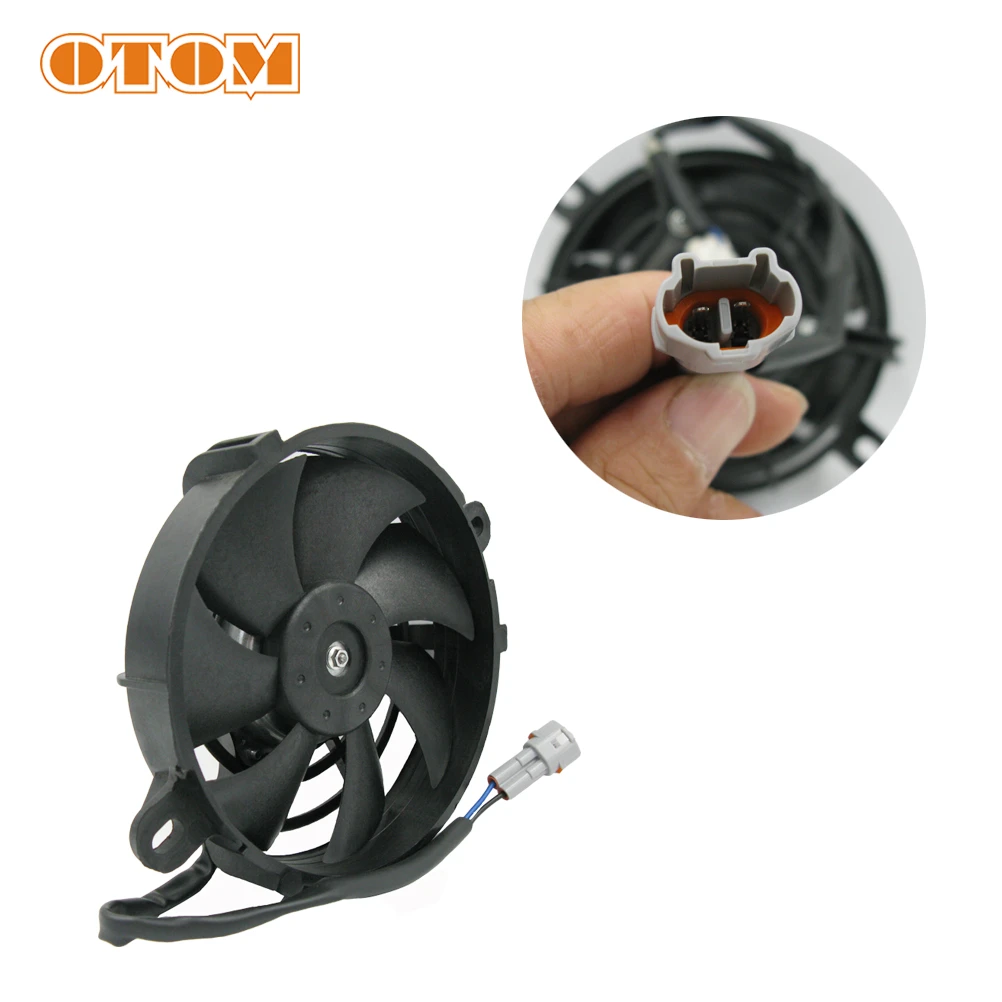 Otom Universal Motorcycle Radiator Cooling Fan Oil Cooler Water Cooler ...