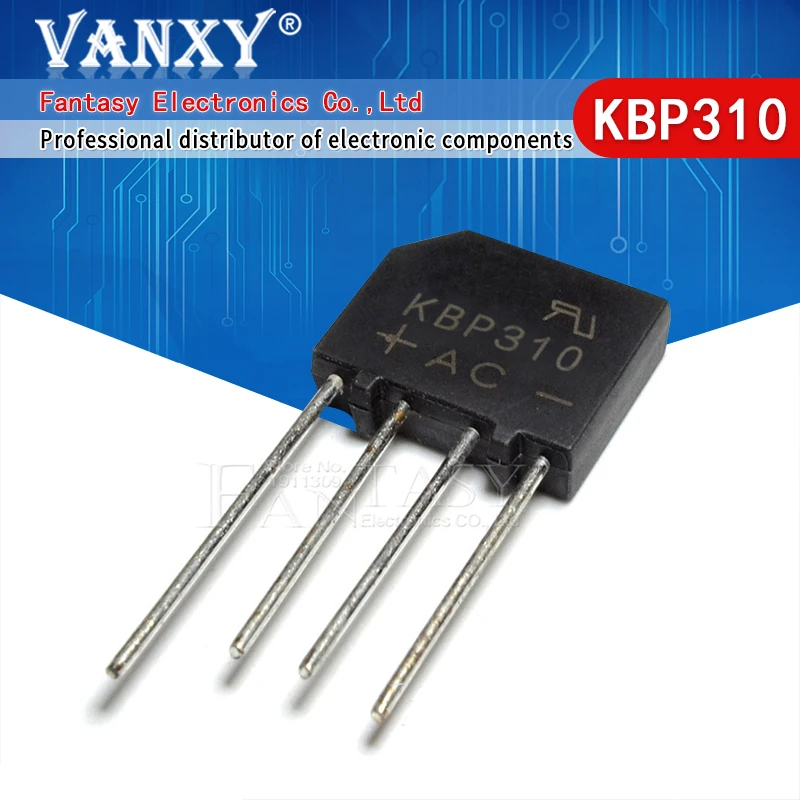 10PCS KBP310 1000V 3A bridge rectifier KBP206 KBP210 KBP307 KBP406 ...
