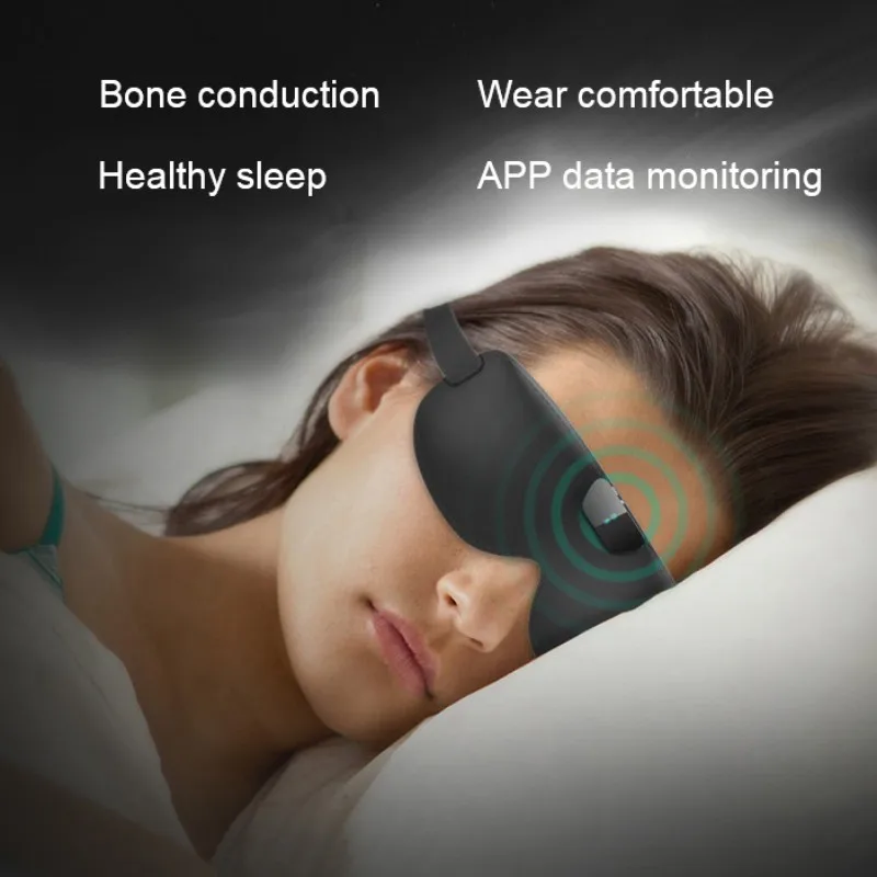 New Anti-snoring Eye Mask Smart Bluetooth Wireless Blindfold 3Contoured ...