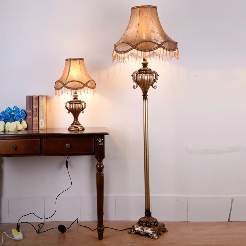 European-style-floor-lamp-creative-American-retro-home-living-room-sofa ...