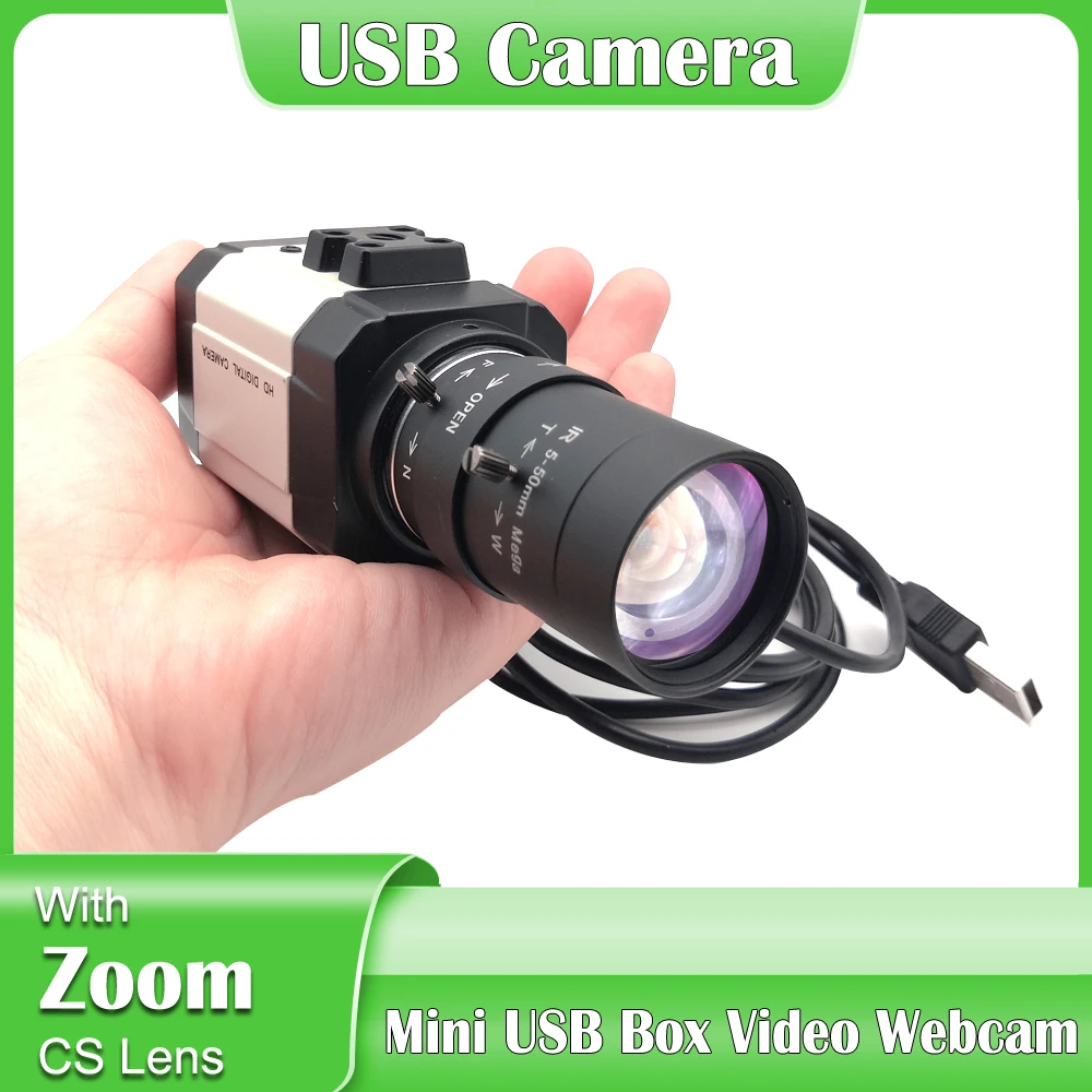 Hd 4mp 30fps 2560x1440 Industrial Usb Webcam 5-50mm Varifocal Cs Lens ...