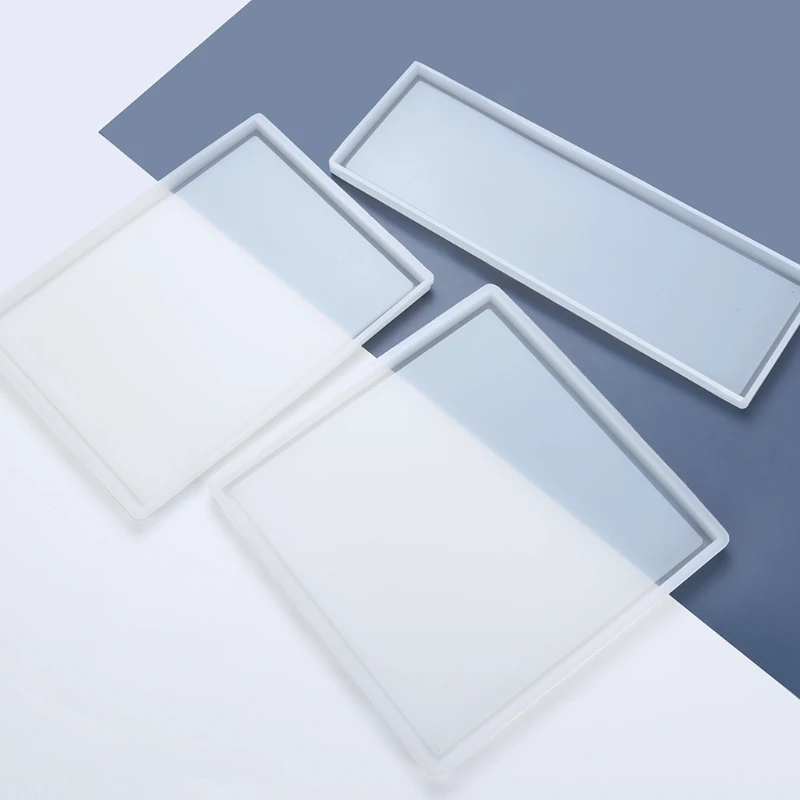 Silicone Resin Tray Mold Epoxy Resin Casting Mold for DIY Vanity Tray ...