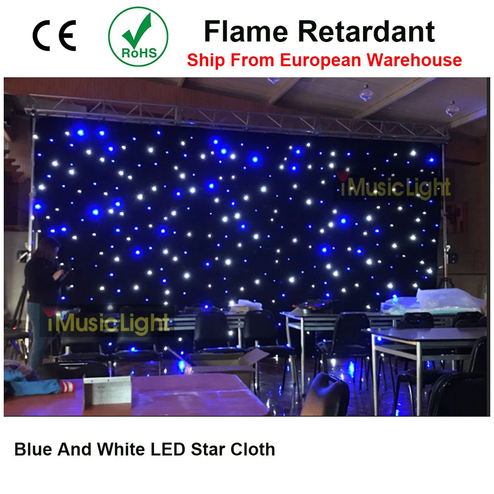 Top Quality Led Backdrop Led Star Cloth Starry Sky Curtain Dmx512 ...