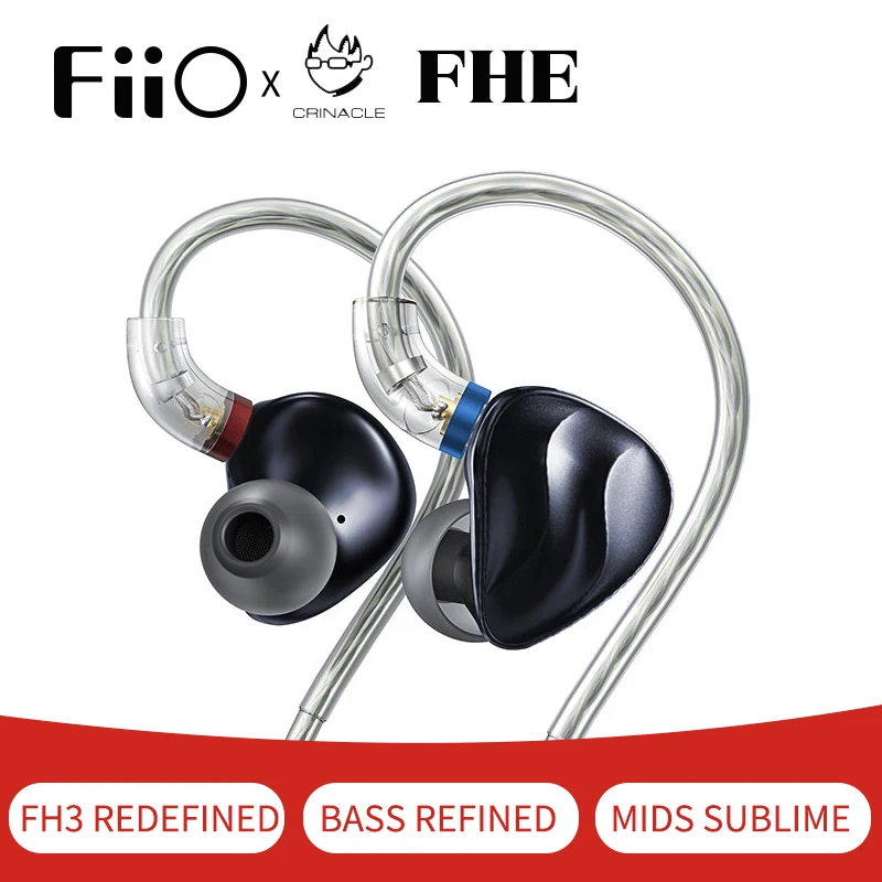 FIIO X Crinacle FHE fone de ouvido intra-auricular, Eclipse Earbuds ...