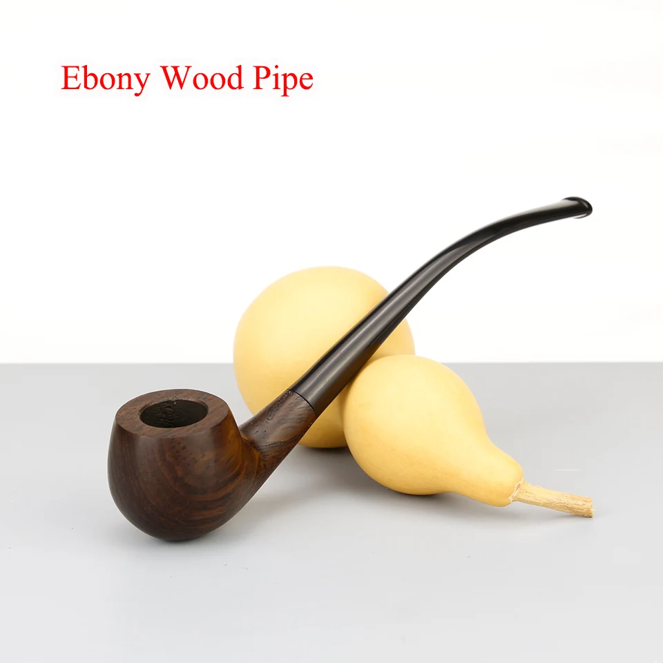 Chicha,Pipe à fumer Vintage en bois d'ébène, 17cm de Long, filtre 3mm ...