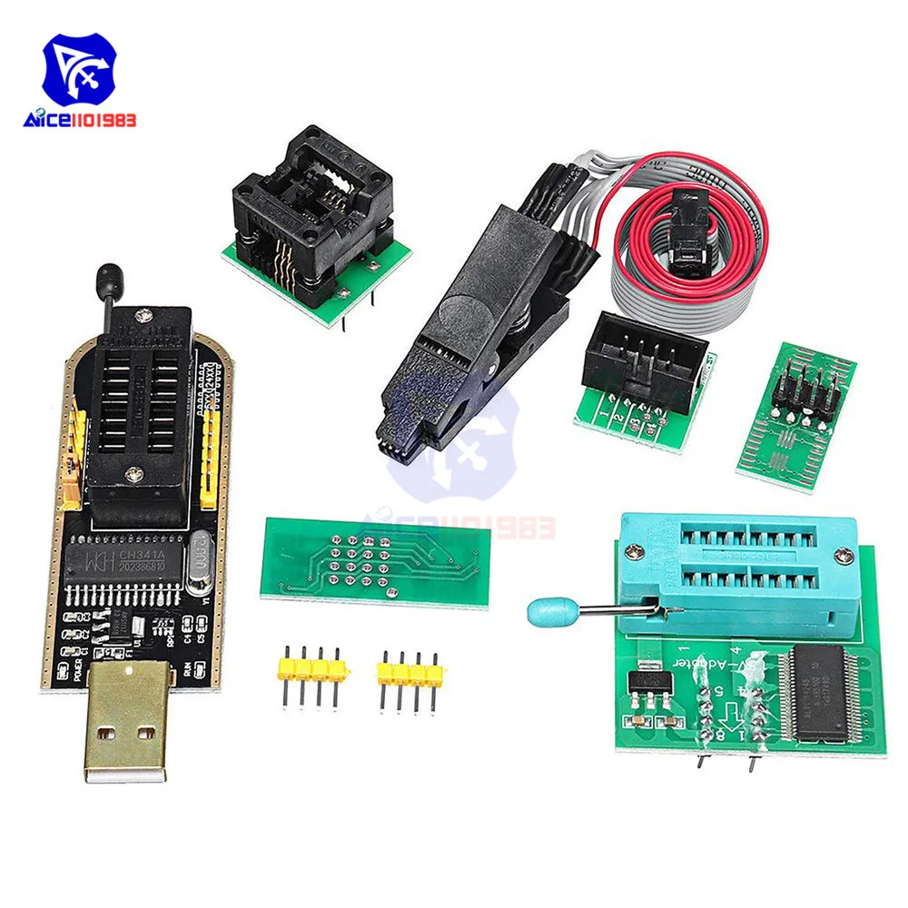 diymore-WCH341A-USB-Programmer-SOP8-to-DIP8-Adapter-SOIC8-SOP8-Test ...