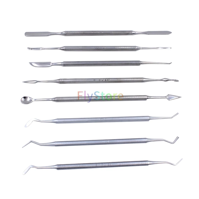 1-Set-Double-Ends-Dental-Wax-Carver-Mixing-Spatula-Knife-Composite ...
