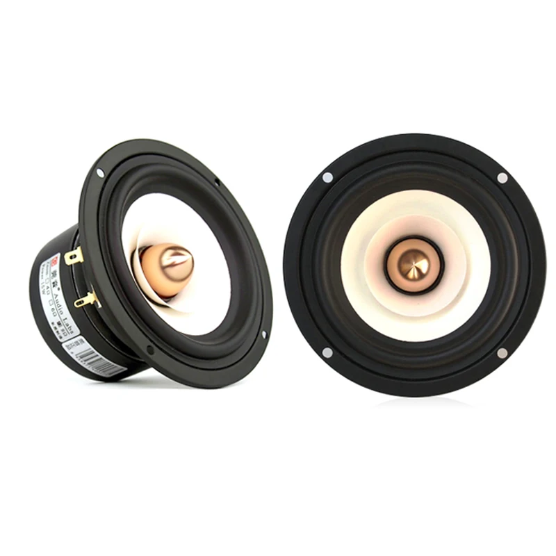 2PCS 25W 4Inch Cloth Edge Full Frequency Horn Driver Full Range Monitor ...