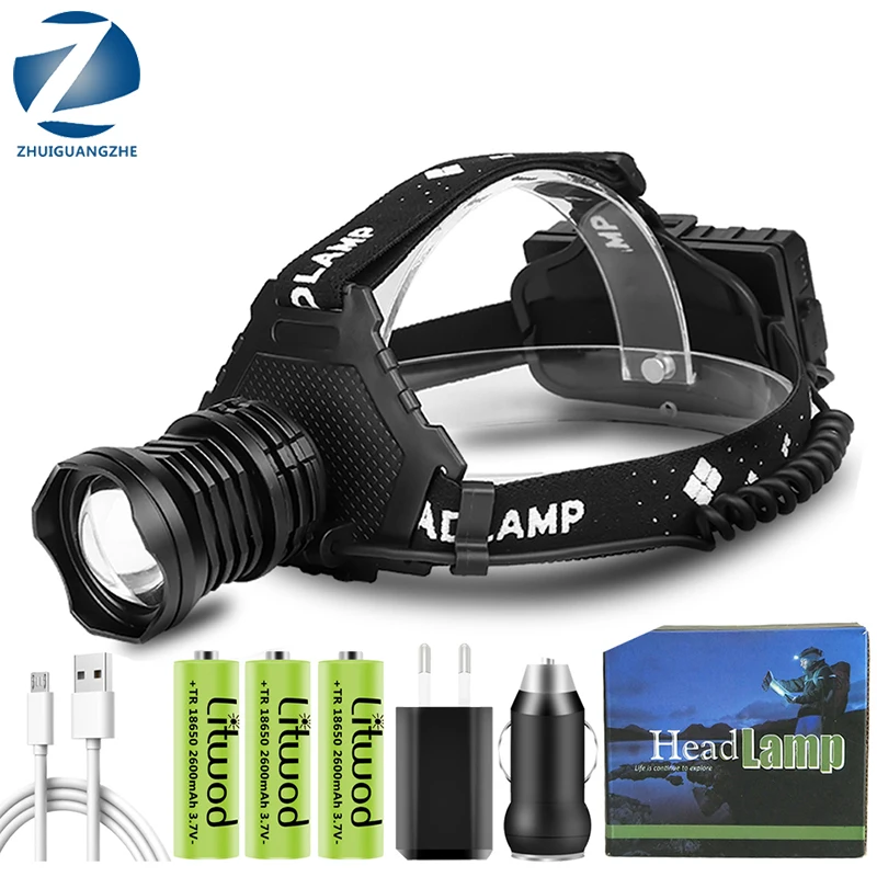 The-Most-Powerful-XHP160-Led-Headlamp-New-Arrive-Headlight-Zoomable ...