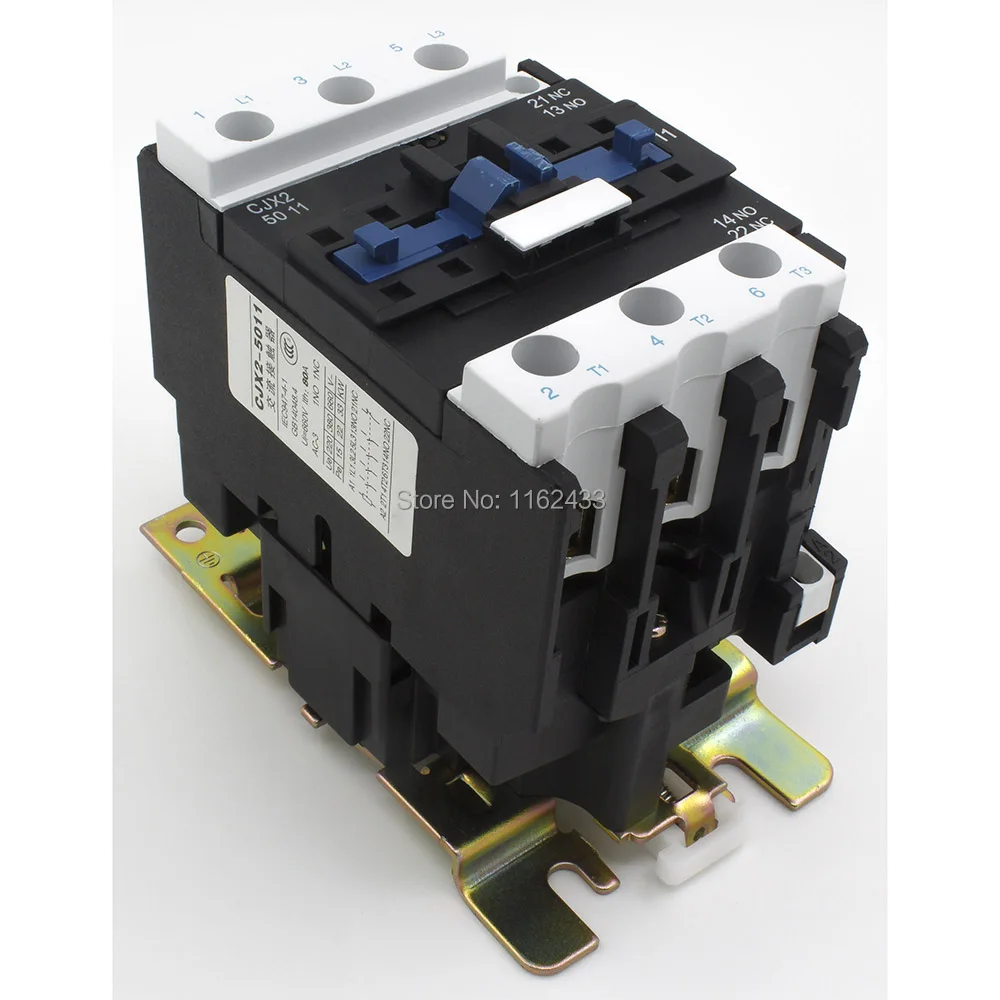 CJX2 5011 50A 3P NO + NC AC contactor CJX2 50 LC1 D50 series contactor 220V 380V 110V 48V 36V ...