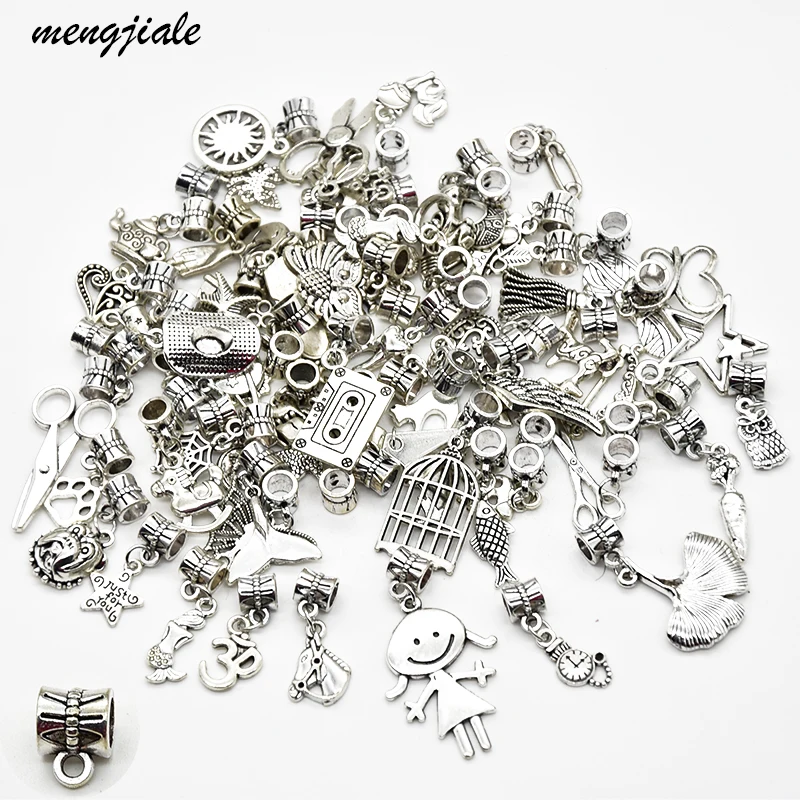 25pcs-European-Random-Mixed-Alloy-Big-Hole-Beads-Pendants-Fit-Charms ...