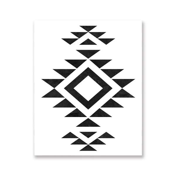 Simple Black And White Aztec Designs