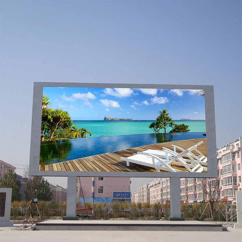 Pantalla LED para exteriores P6, pantalla grande de 576x576mm, gabinete ...