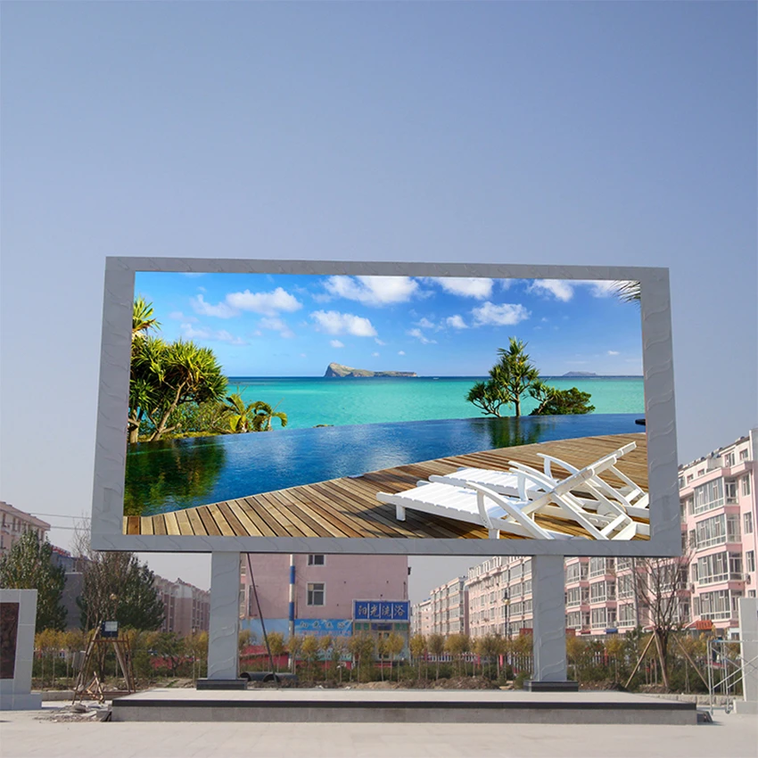 Pantalla LED para exteriores P6, pantalla grande de 576x576mm, gabinete ...