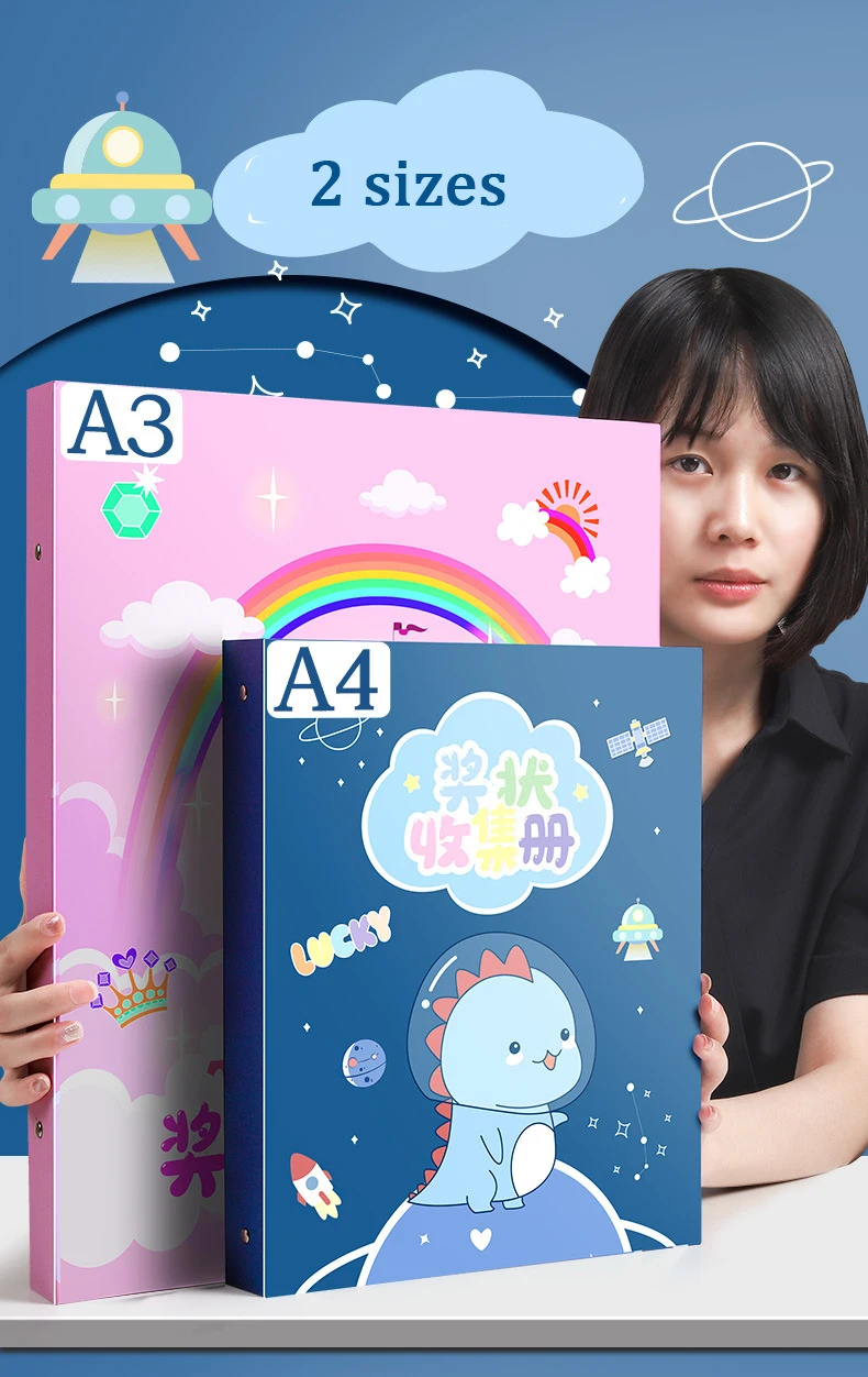 Classeur,Couvercle de livret de documents A3 A4 A5, noyau interne, dossier d'information ...