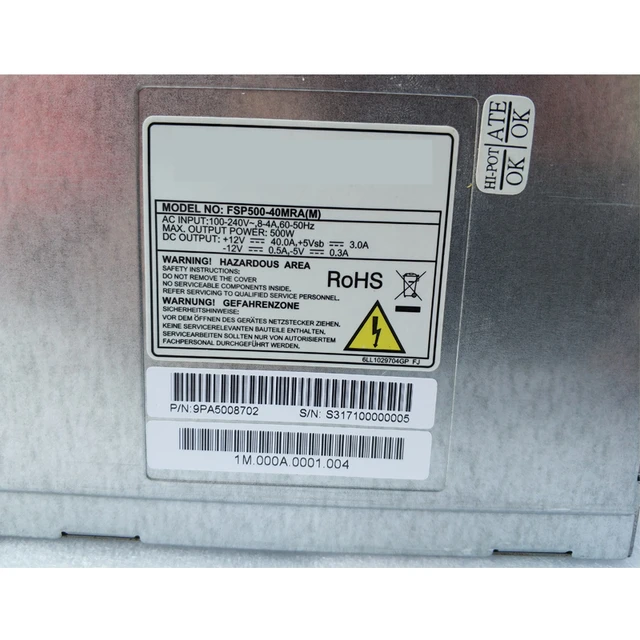 Original PSU For FSP 500W Switching Power Supply FSP500-40MRA ...