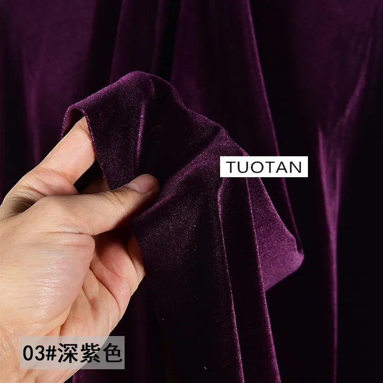 Dark Purple Velvet Fabric