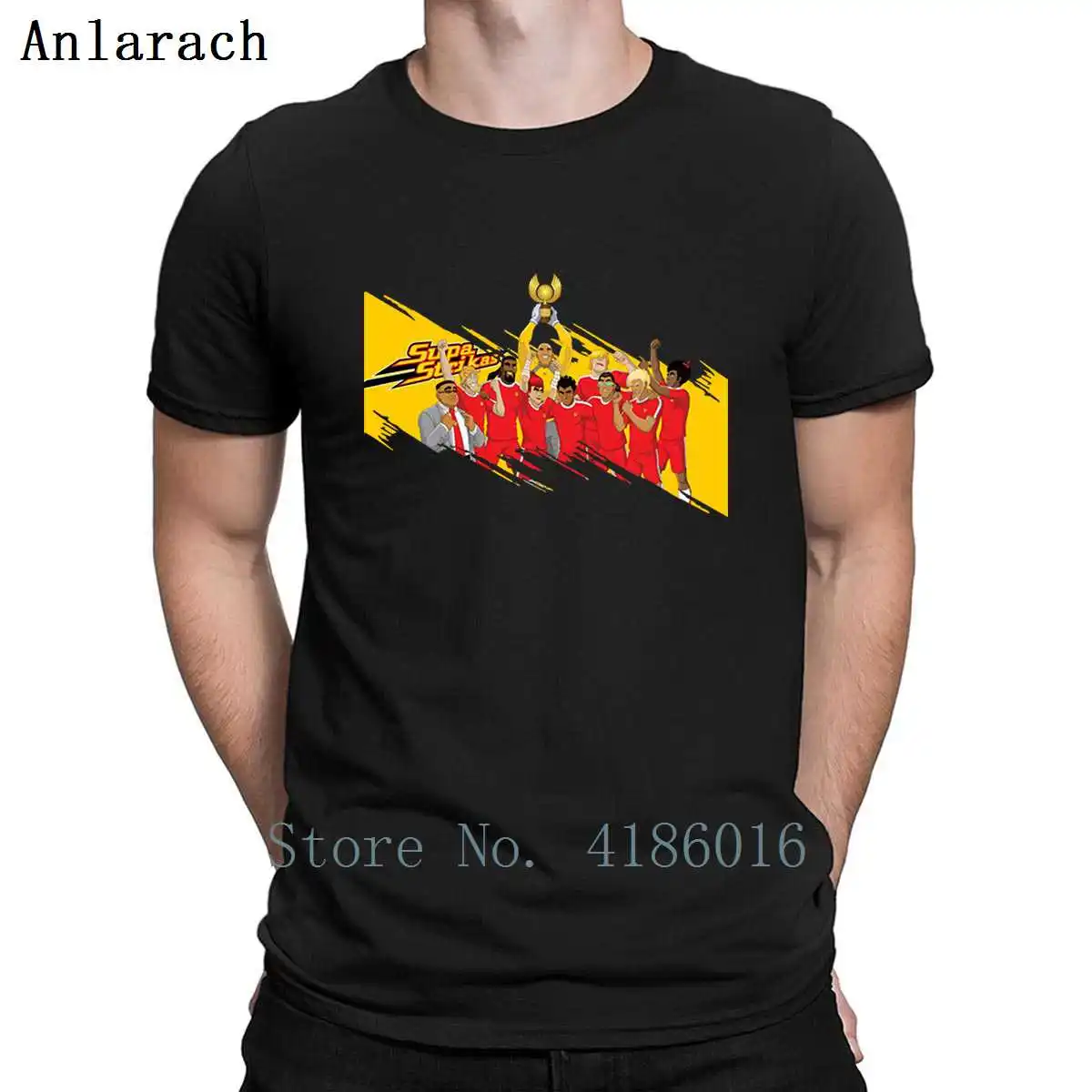 Supa Strikas Yellow01 T 셔츠 가족 봄 가을 느슨한 캐주얼 맞춤형 짧은 소매 표준 라운드 칼라 셔츠|T ...