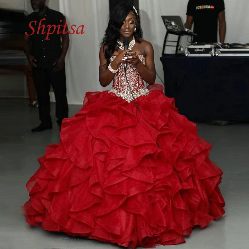 Red Masquerade Ball Gowns