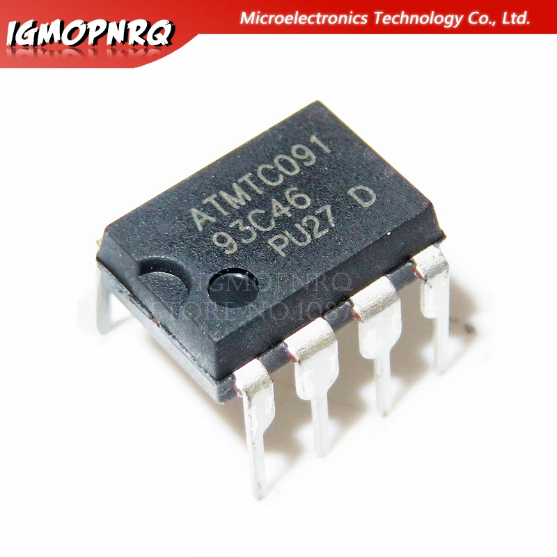 10pcs At93c46 93c46 Dip-8 Eeprom 64x16 New Original - Integrated ...