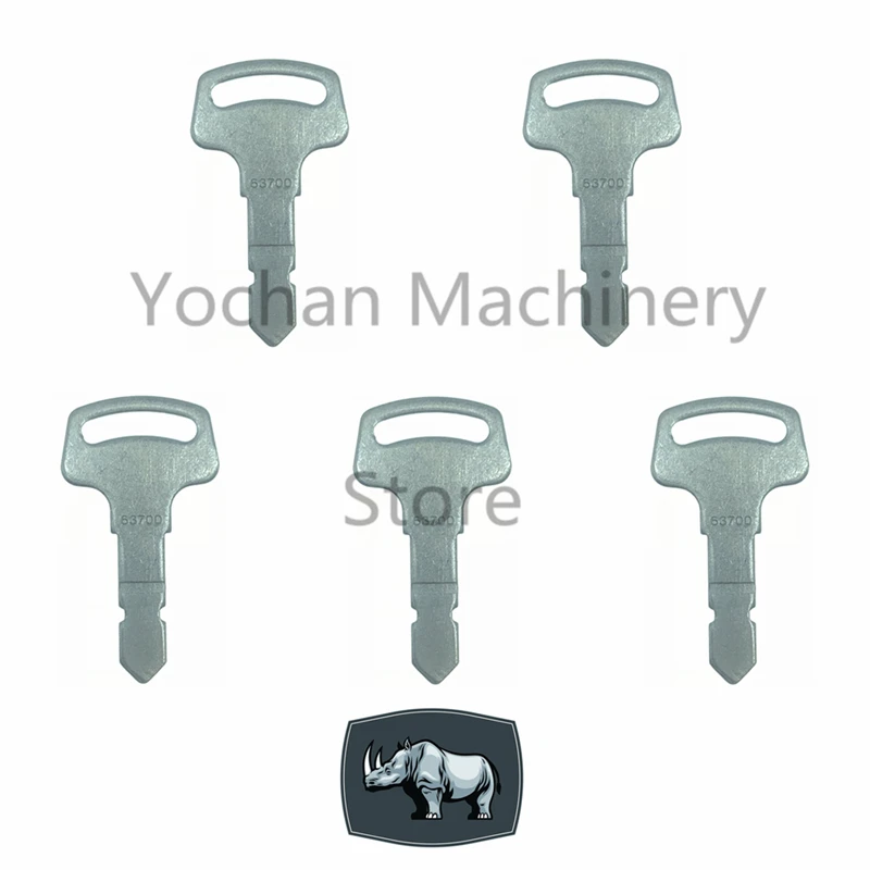 5 Pcs 63700 Tractor Replace Key For Case New Holland Kubota B Series ...