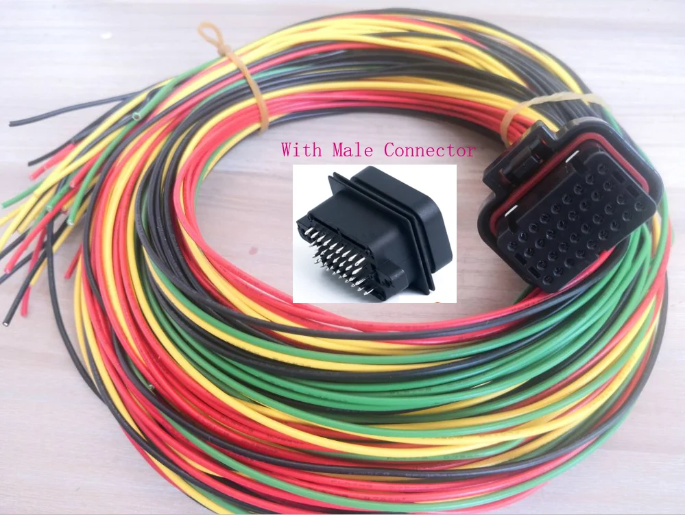 34-Pin-Way-Female-Motec-Haltech-ECU-Connector-Plug-DTA-S60-S80-With-2M ...