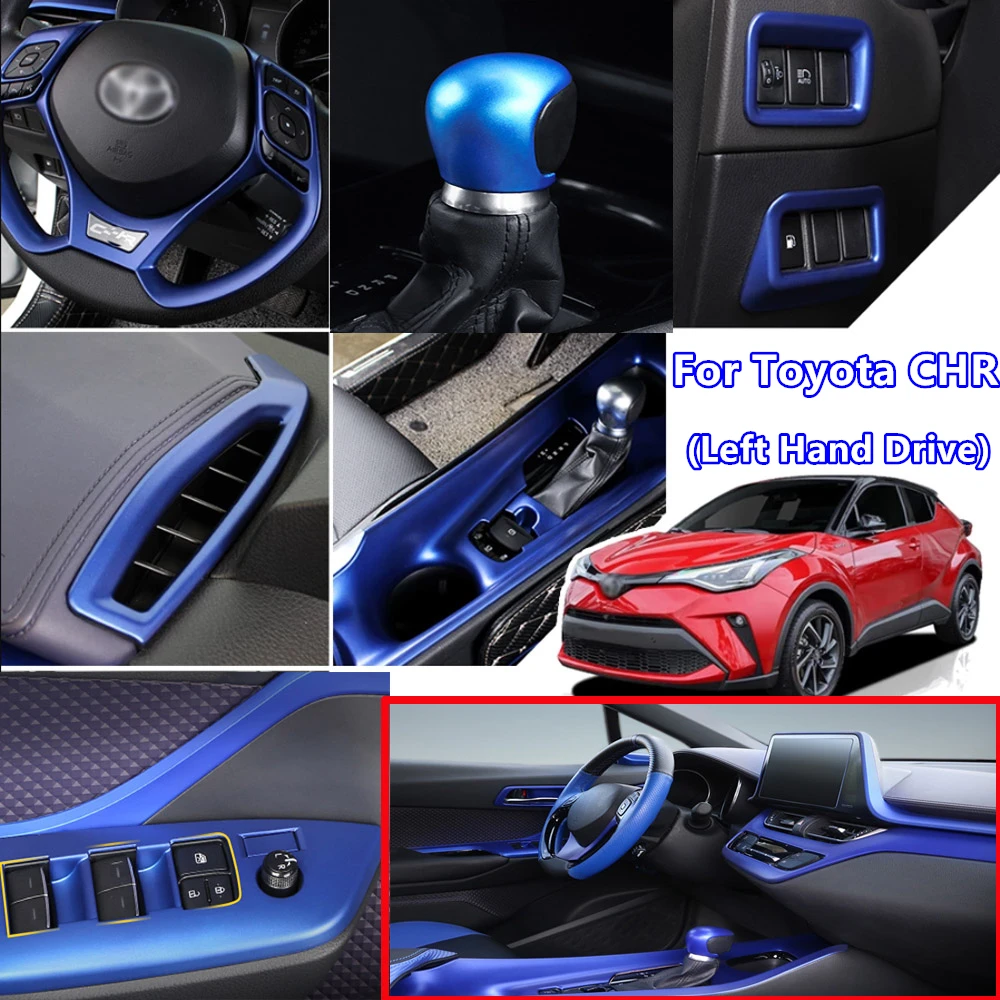 For Toyota CH-R CHR Elegant Gemstone Blue Interior Cover Trim ...