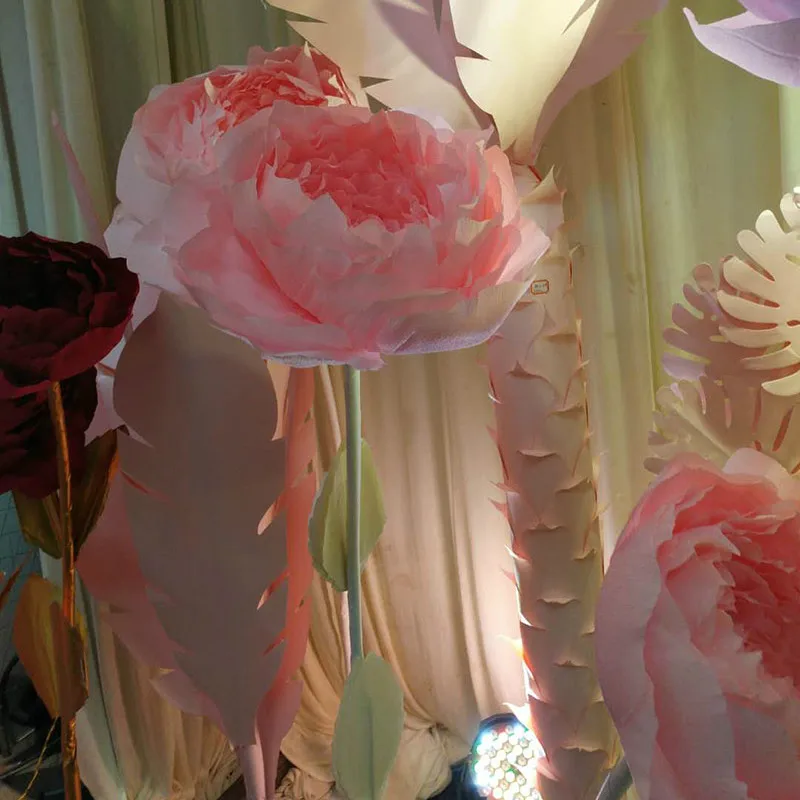 Stage Decoration With Paper Flowers