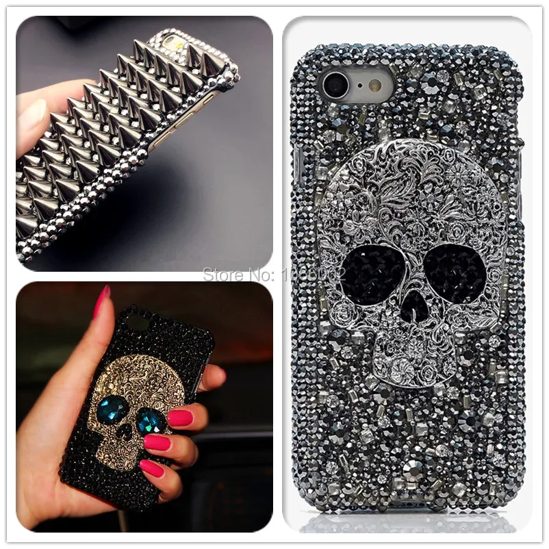 3D-Cool-Punk-Spikes-Studs-Rivet-diamond-Bling-Case-for-iPhone-13-12-11 ...