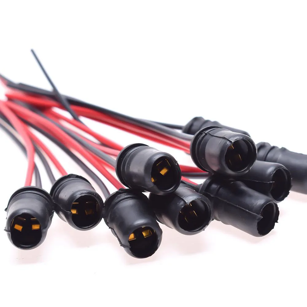5Pcs-T10-W5W-Car-Wedge-Light-Bulb-Socket-Connector-Holder-Extension-LED ...