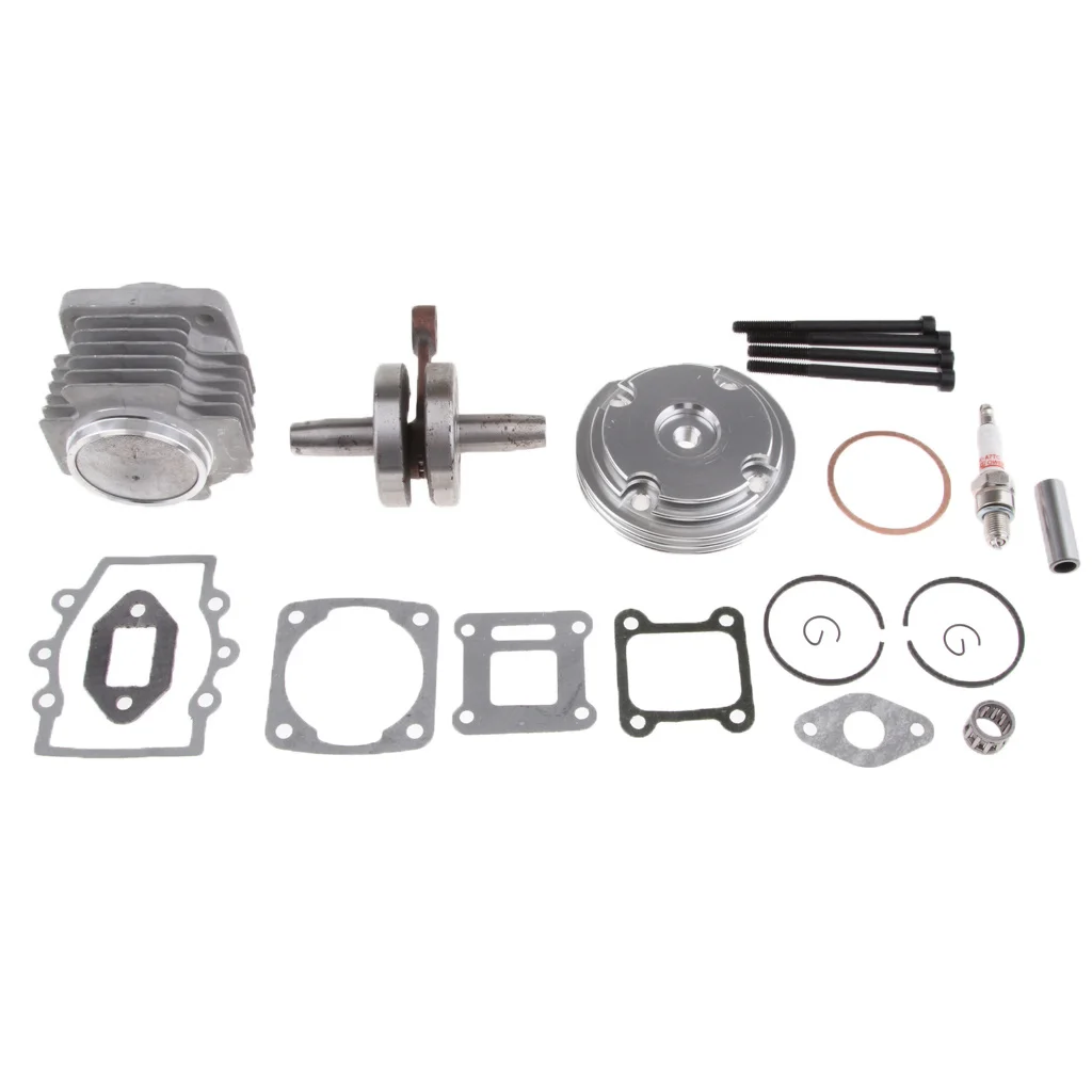 Gas Engine Motor Kits DIY Dirt Bike 49cc 2 Stroke Big Bore Top End Kit ...