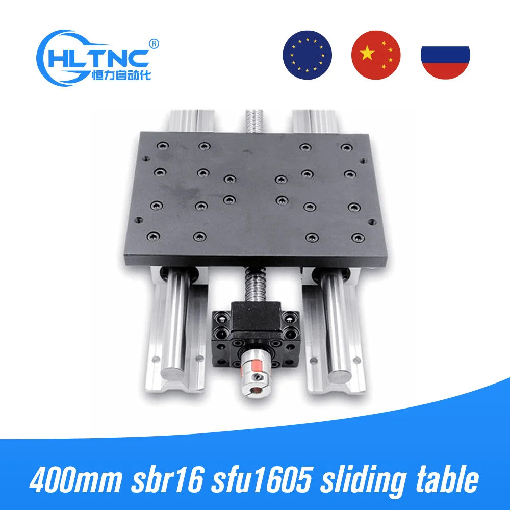 400mm sliding table and linear module with sfu1605 ballscrew and sbr16 ...