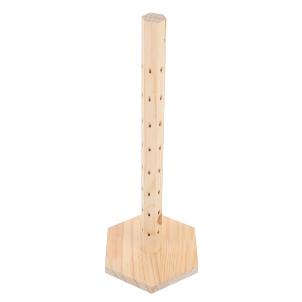 48 Holes Wooden Lollipop Display Stand Holder Cake Candy Display Stand ...