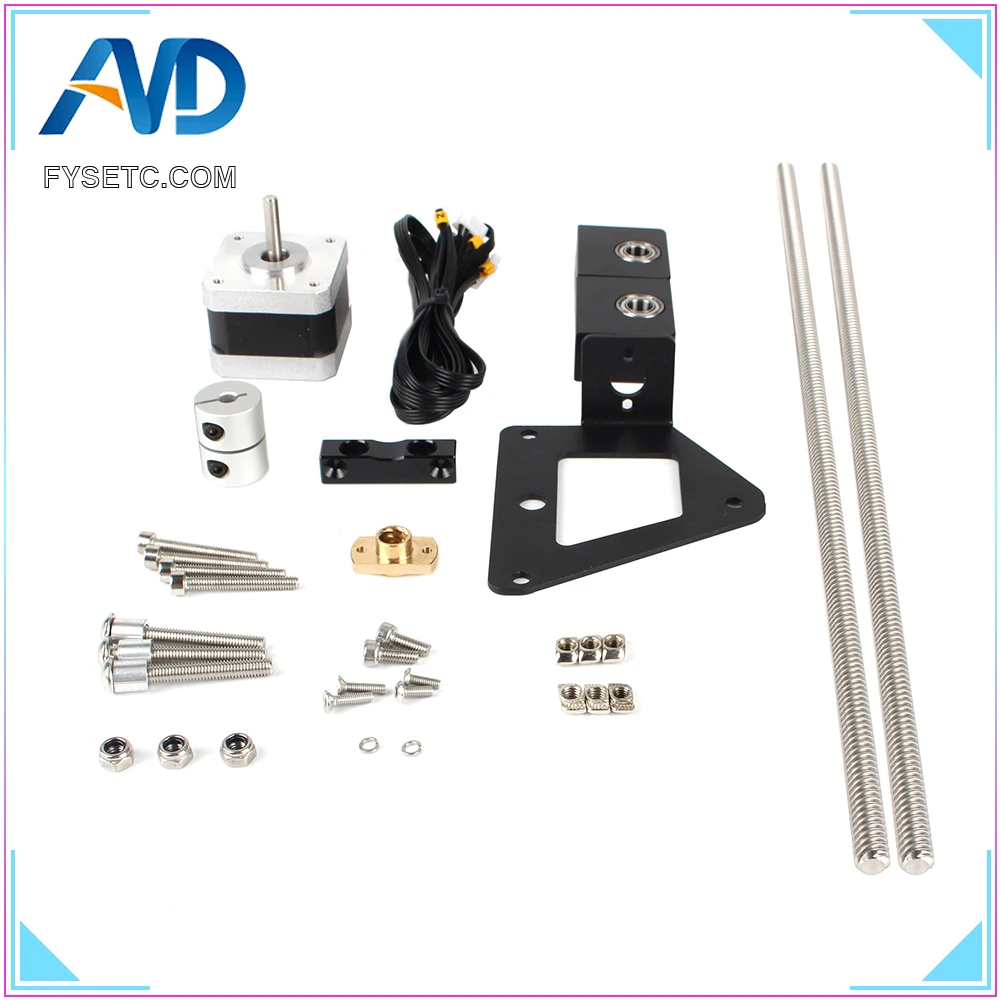 Ender 3 Aluminum Dual Z Axis Lead Screw Upgrade Kit 3d Printer Part For ...