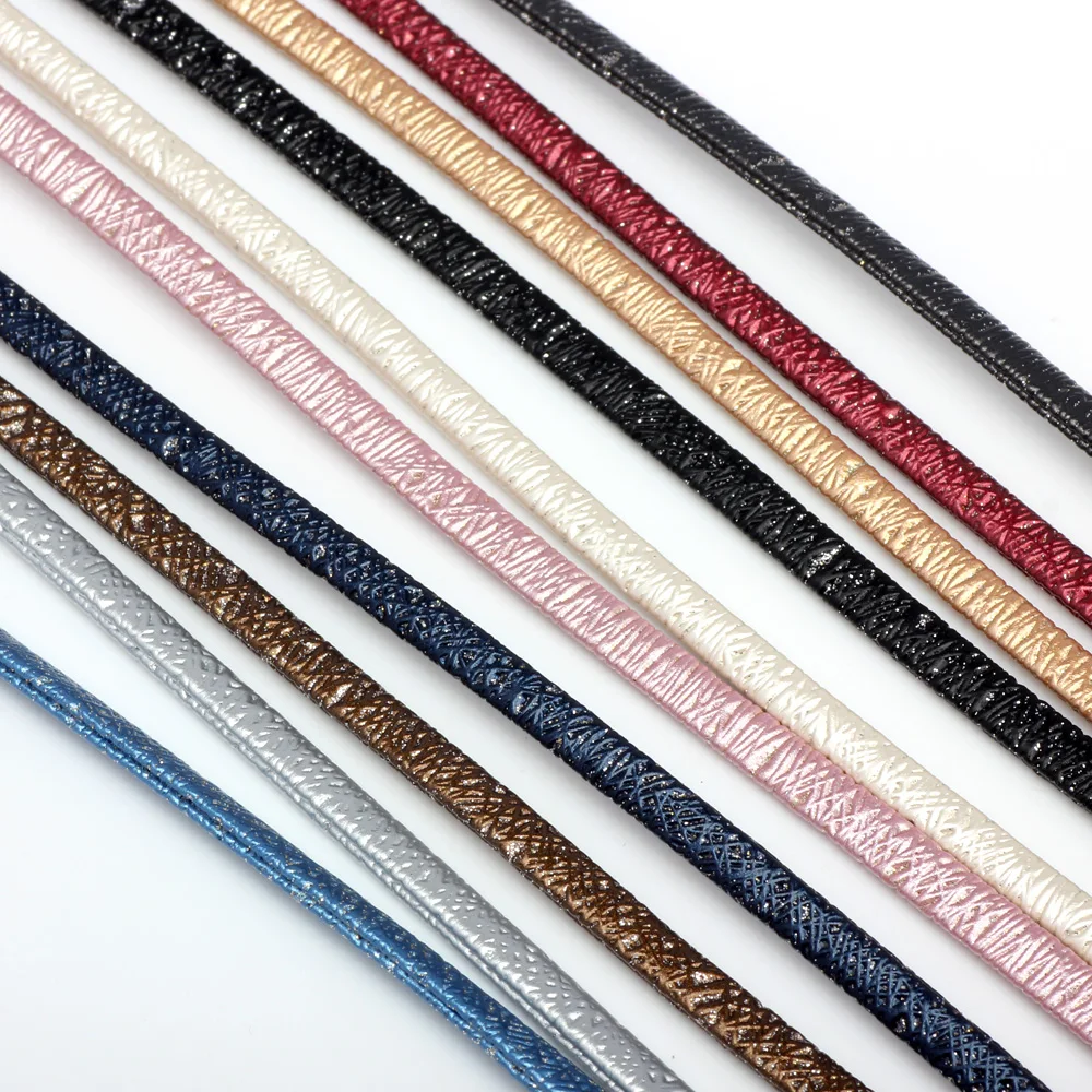 5-2-5mm-2Yards-lot-Flat-Double-sided-PU-Leather-Rope-Cords-For-European ...