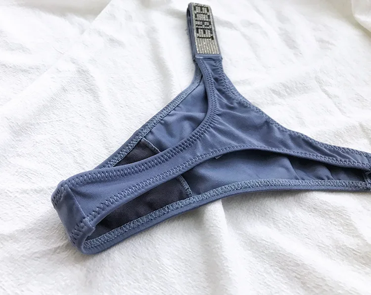 Culotte Sexy Femmes Strings Strass Lettre Diamants G-string dehors ...