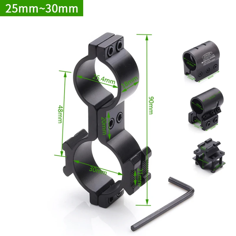 Rifle Clamp Tube Clamp Figure 8 Fixing Clamp Glock Pistol Sight Clamp ...