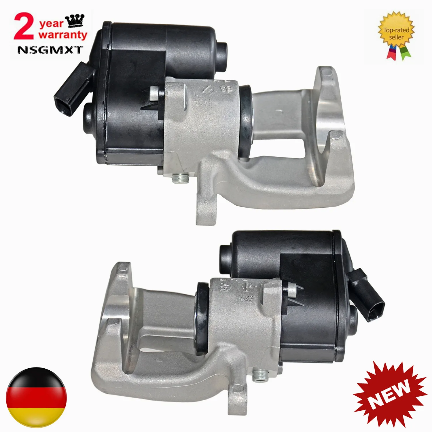 AP01 Pair Brand New Rear Brake Calipers For VW Passat 3C B6 2.0 2005 ...