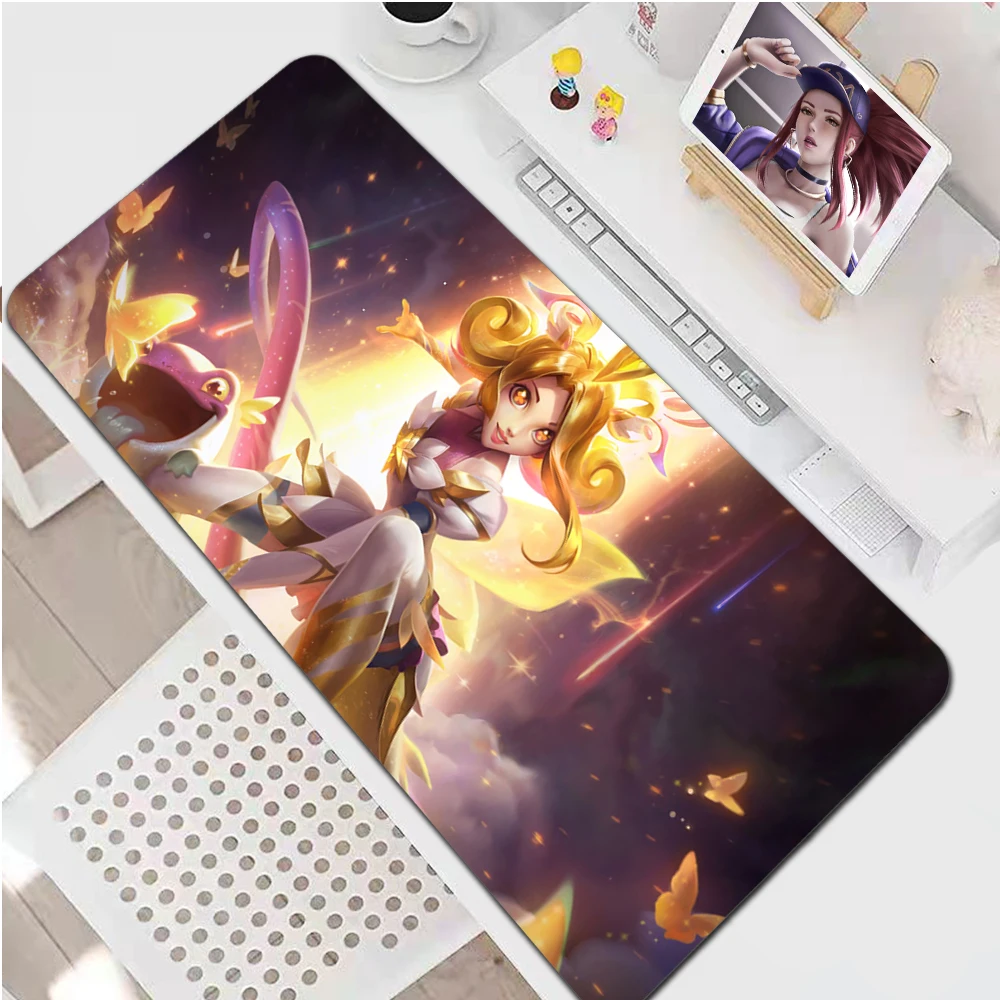 Promoção league of legends neeko mouse pad gamer teclado maus almofada ...