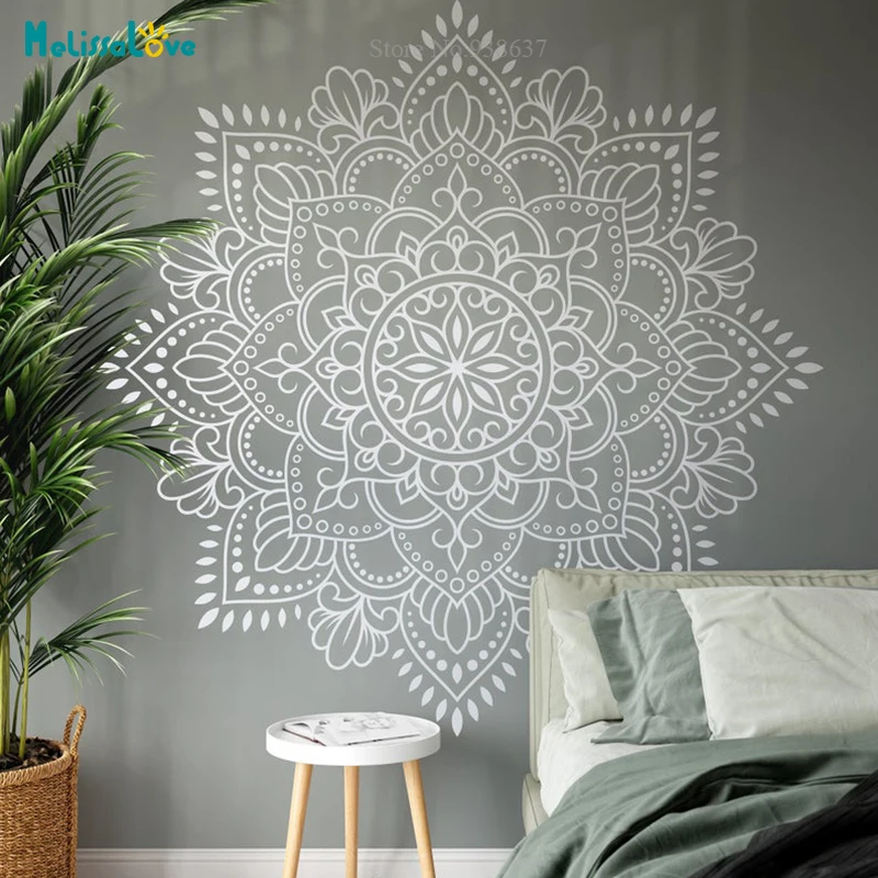 Mandala Vinyl Wall Art Decal Meditation Yoga Studio Decoration Large ...