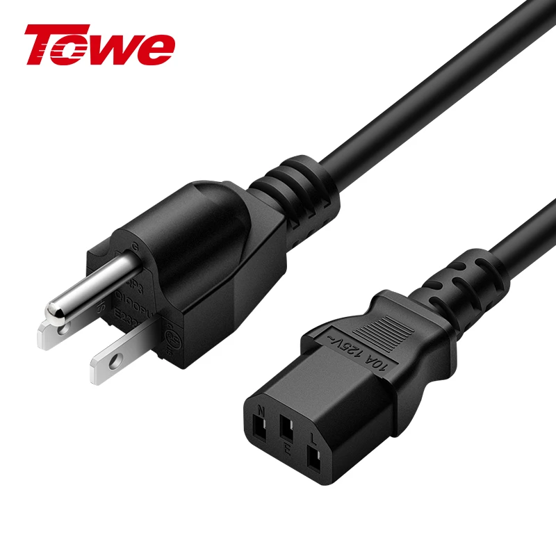 Ul Power Cord Us Sjt-3 American Standard Plug And Iec C13 (standard ...