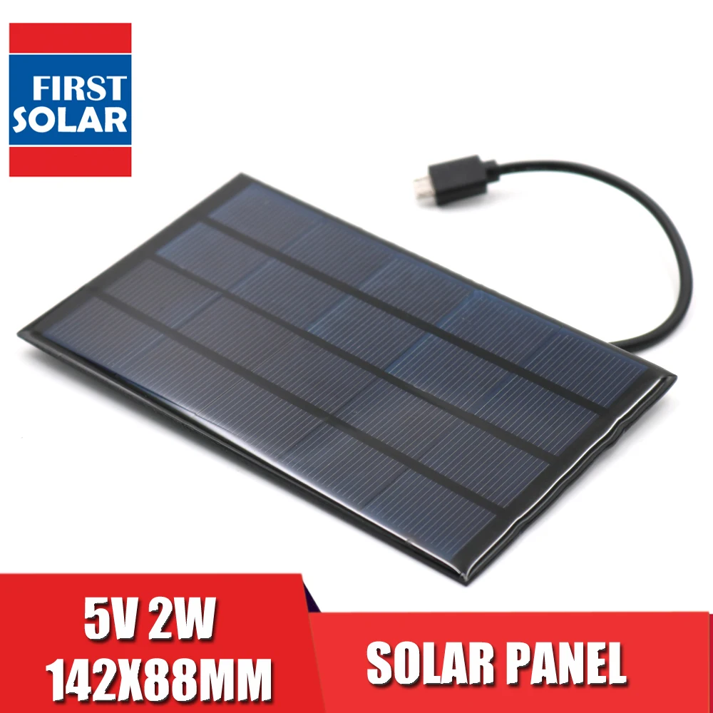 Micro-USB-Android-Solar-Panel-2W-5V-Solar-Cells-Charger-Pane-Fast-DIY ...