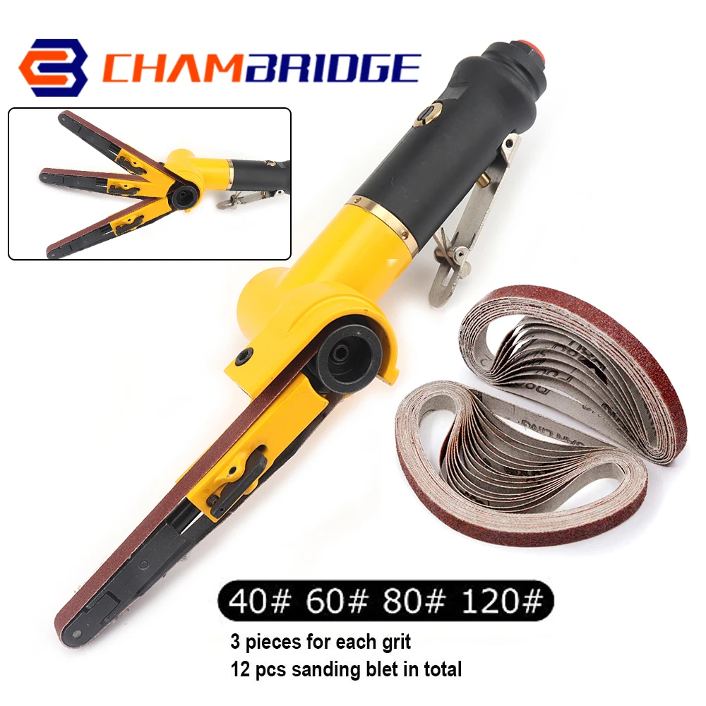 10mm-x-330mm-Pneumatic-Sander-Air-Belt-Sander-Set-Air-Belt-Grinder-for ...